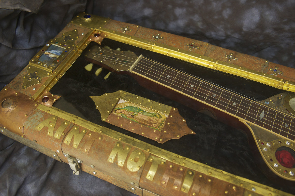 SOLD Voodoo Lap Steel - Asher Lap Steel Embellished by Artists Don Mos - Asher Guitars & Lap ...