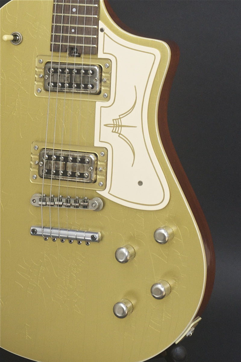 SOLD Asher Electro Sonic Neck Thru Gold Top, Light Relic, #911 - Asher ...