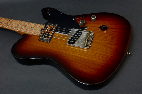 SOLD Asher 2018 HT Deluxe Roasted Swamp Ash Body with Roasted Flame Ma ...