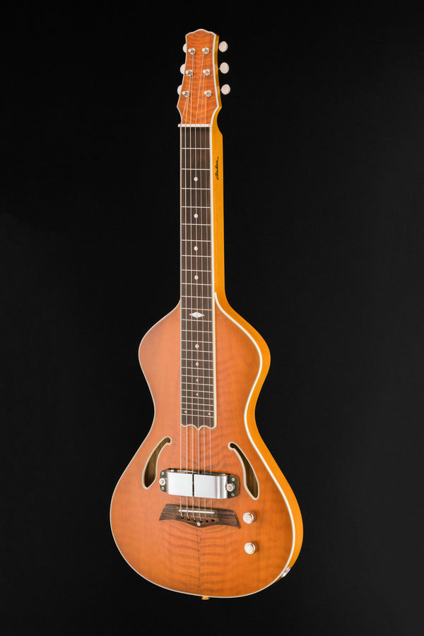 SOLD Asher Dual Tone #951 Semi-Acoustic Lap Steel with Flame Californi ...